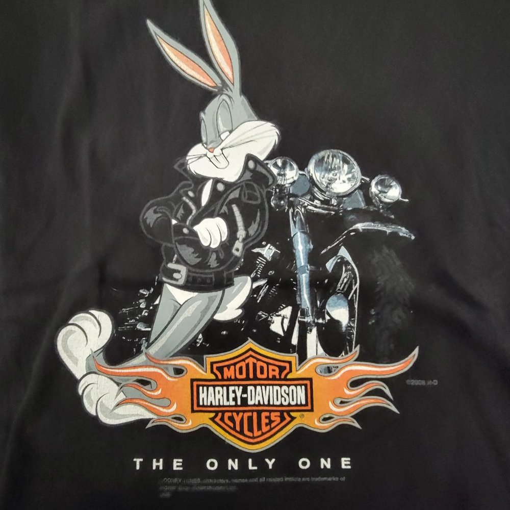 Harley Davidson Motorcycle Looney Tunes Bugs Bunny Ta… - Gem